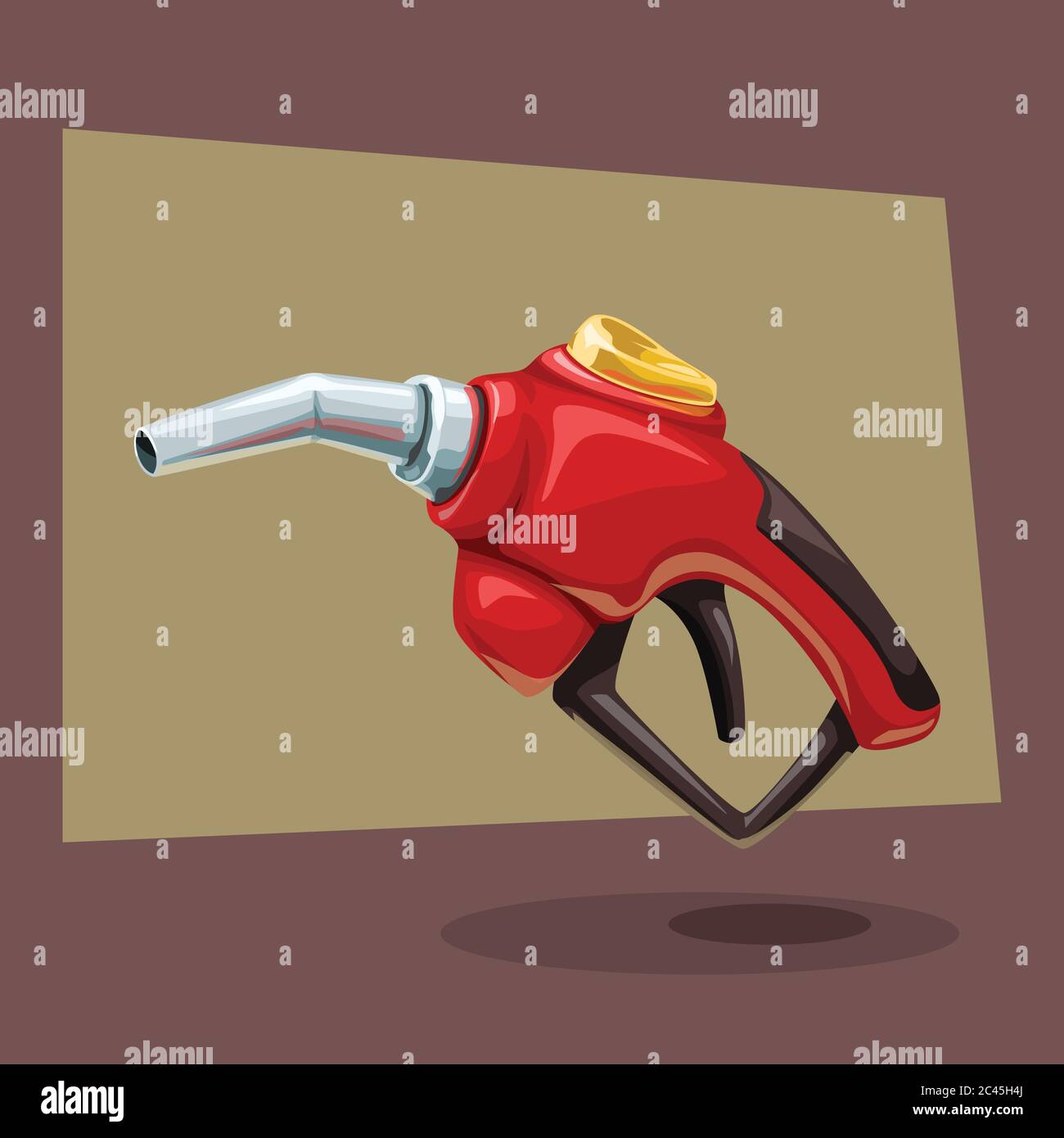 fuel filling gun red cartoon Stock Vector Image & Art - Alamy