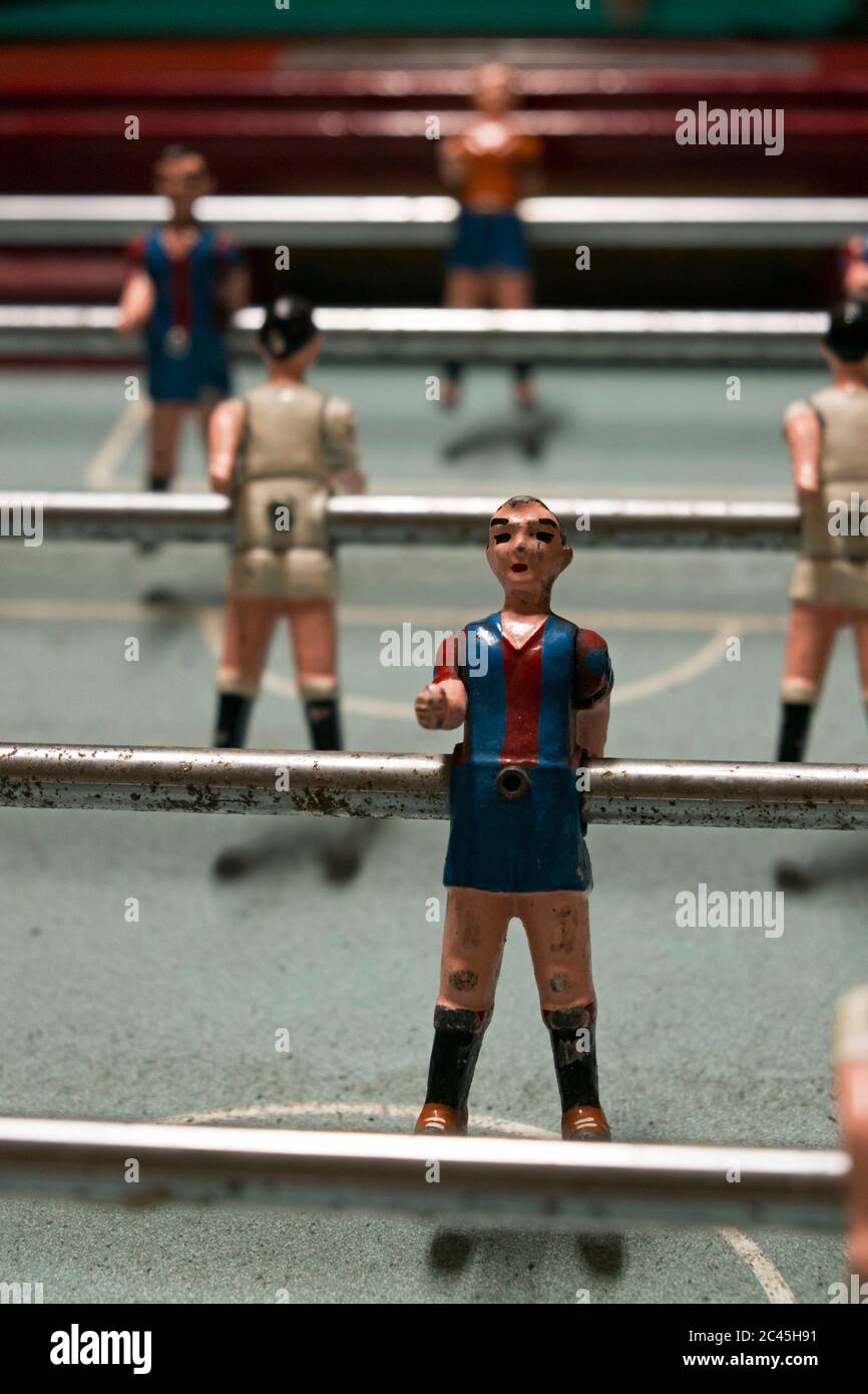Old table football hi-res stock photography and images - Alamy