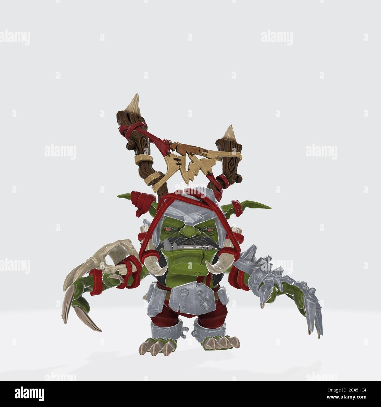 3D rendering illustration of a monster model Stock Photo - Alamy