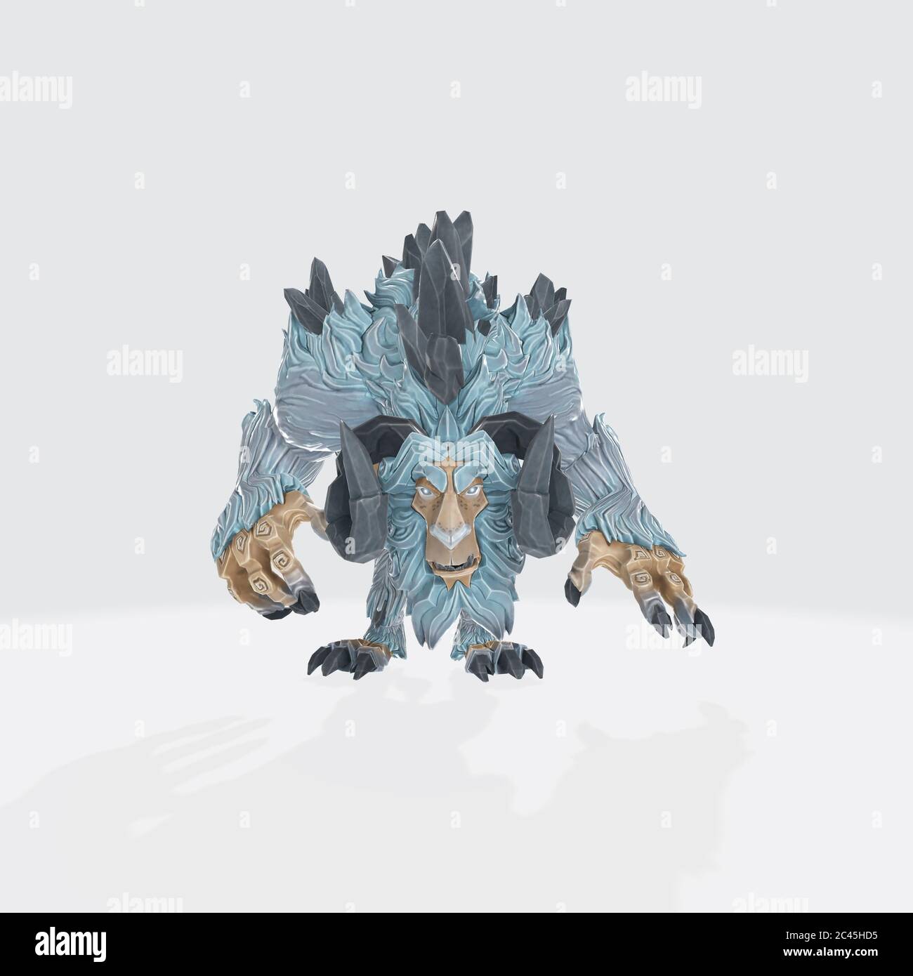 3D rendering illustration of a cartoon beast model Stock Photo - Alamy