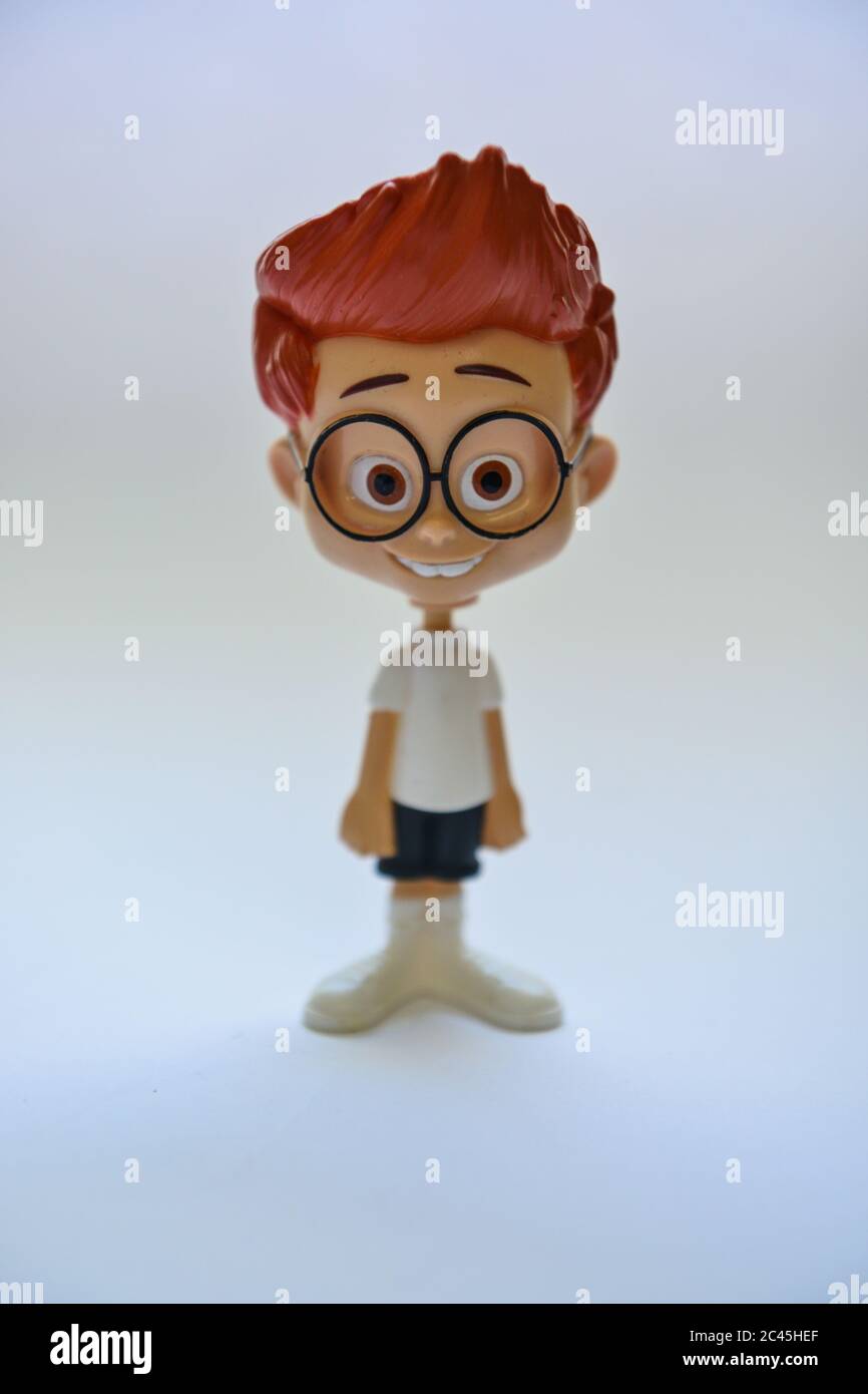 Cool boy Cartoon with Qatari currency on white background Stock Photo ...