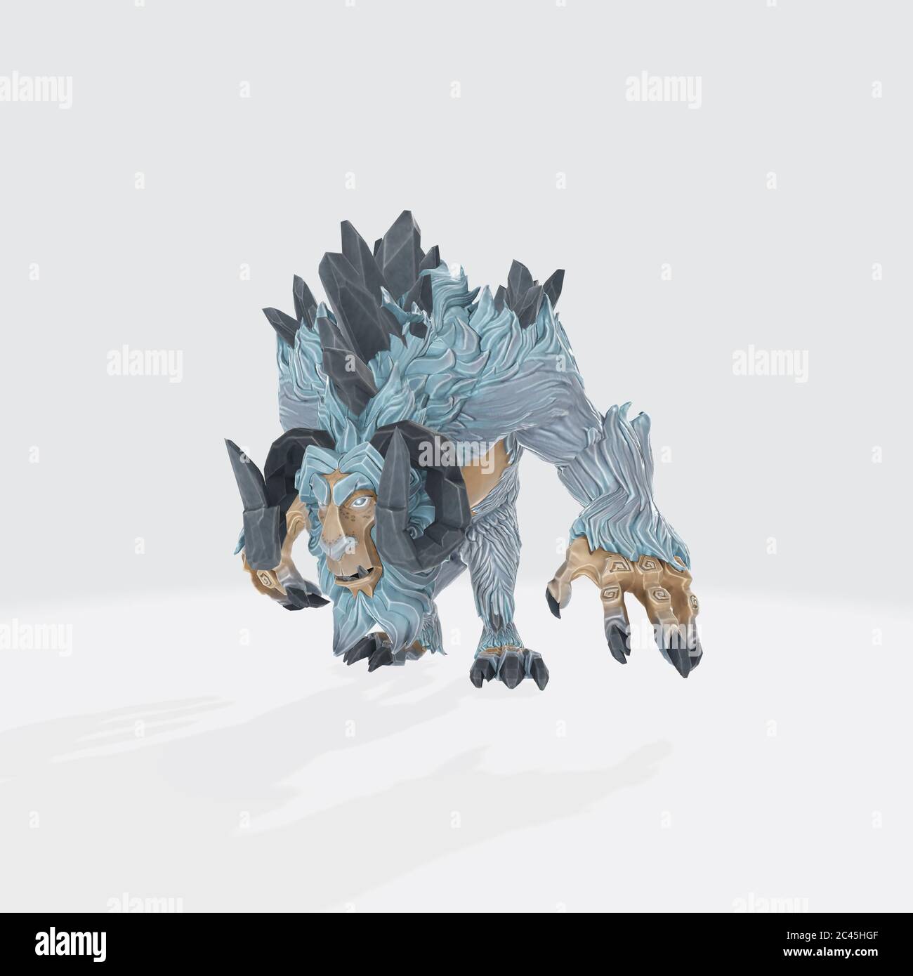 3D rendering illustration of a cartoon beast model Stock Photo - Alamy