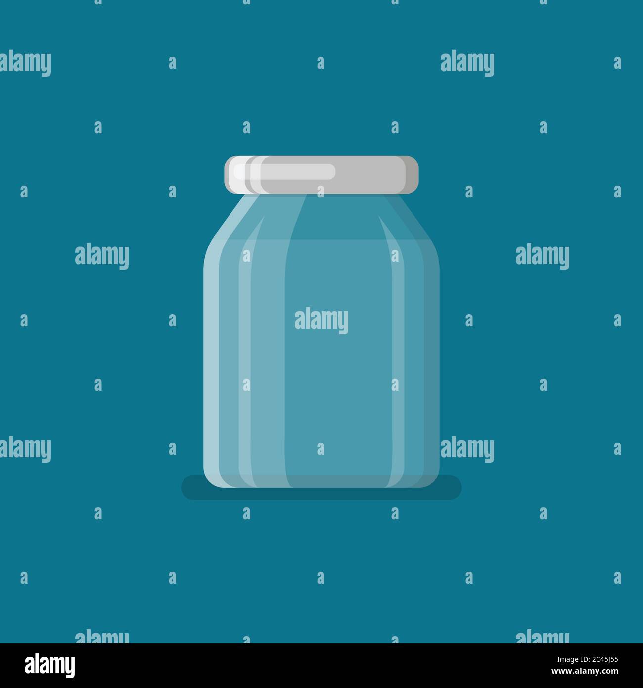 Jar in flat style. Vector illustration Stock Vector Image & Art - Alamy