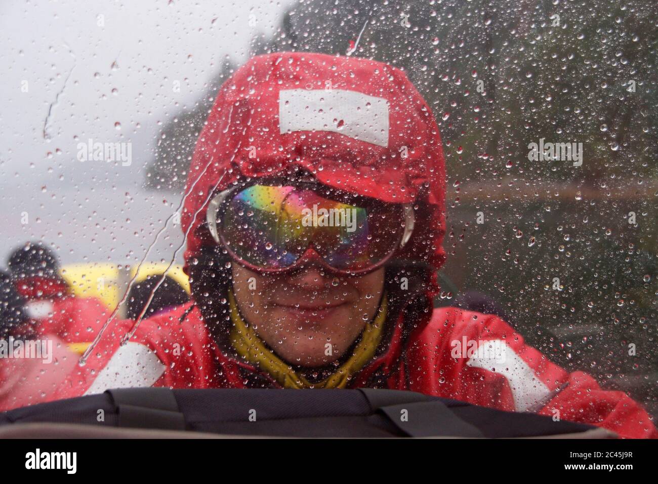 Man boating on the Campbell River, Vancouver Island, Canada Stock Photo ...