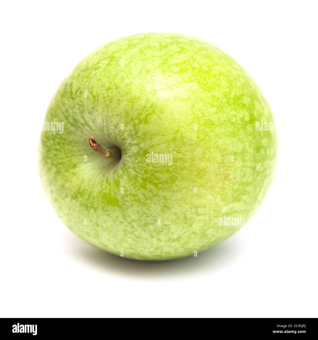 shiny green apples isolated on white background Stock Photo - Alamy