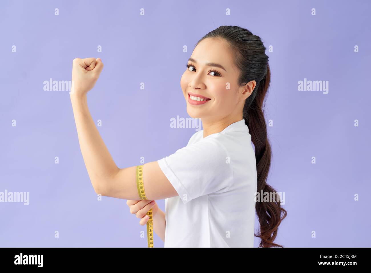 Measuring arm tape measure hi-res stock photography and images - Alamy