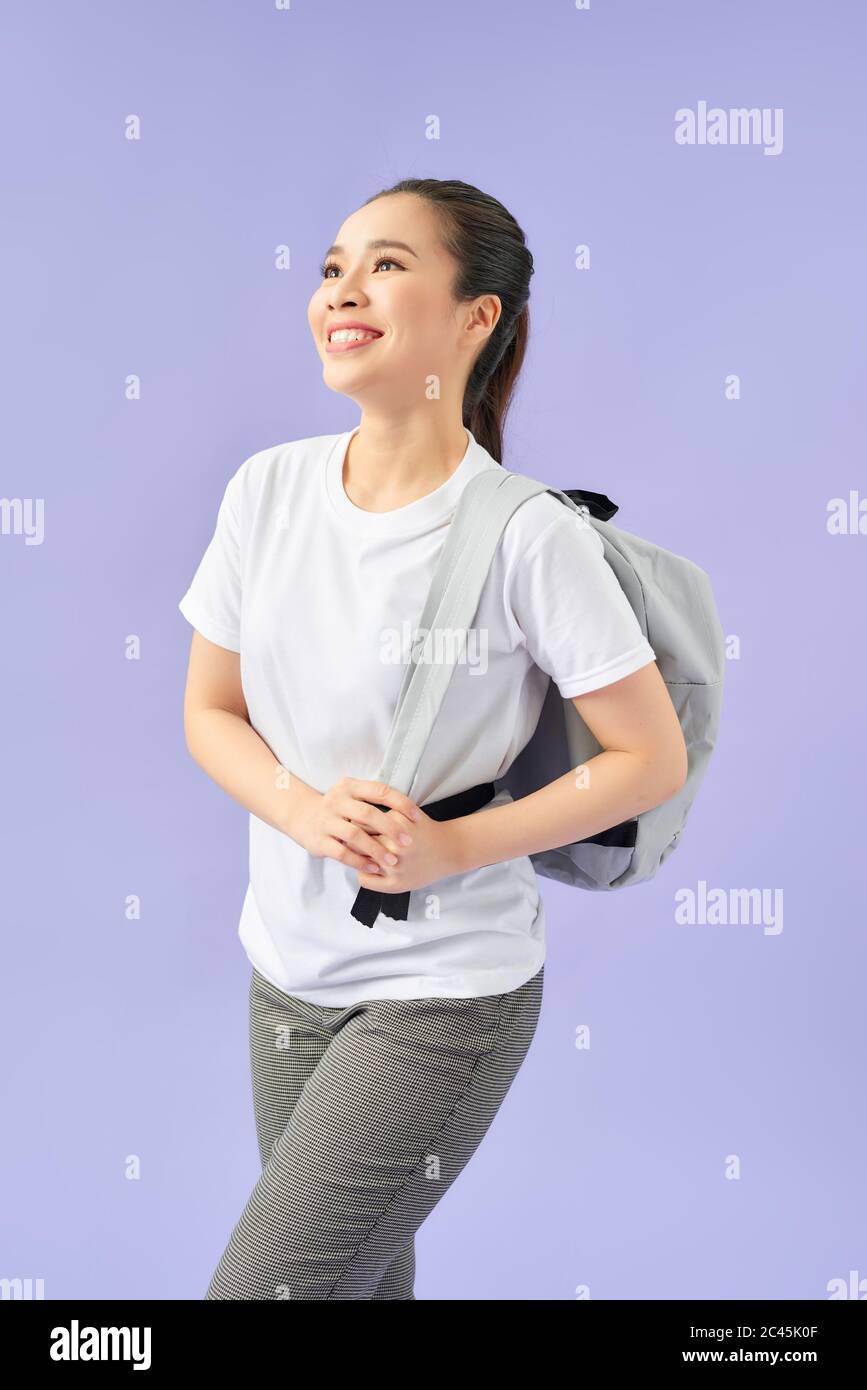 Walking with bag hi-res stock photography and images - Alamy