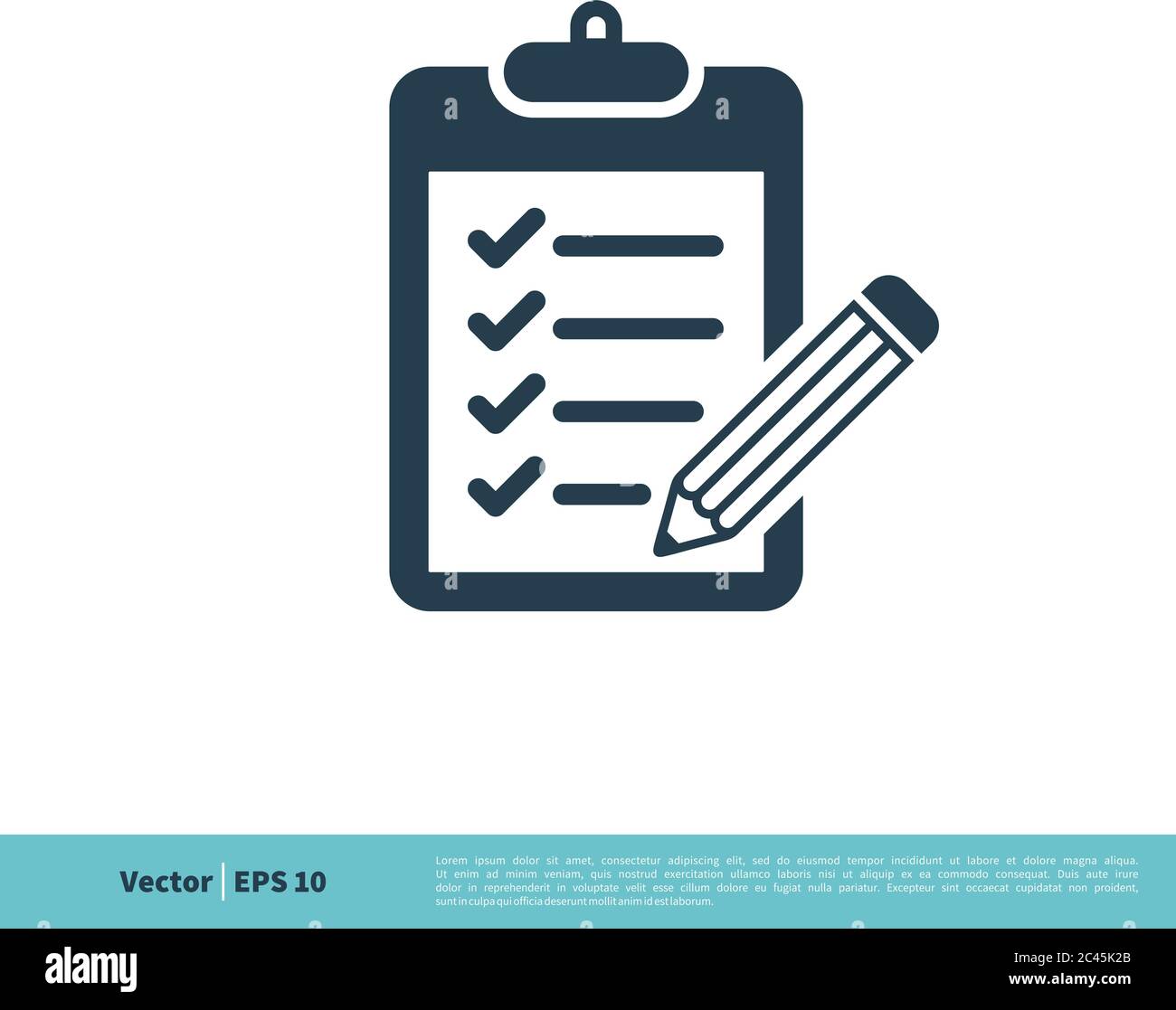 Clipboard Icon Vector Logo Template Illustration Design. Vector EPS 10 ...