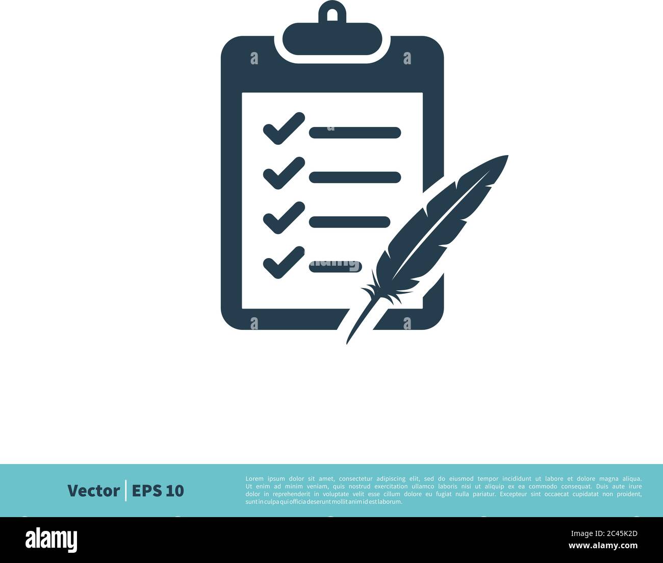 Clipboard Check Mark Icon Vector Logo Template Illustration Design ...