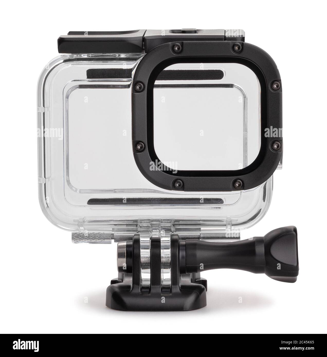 action camera dive housing path isolated on white Stock Photo - Alamy