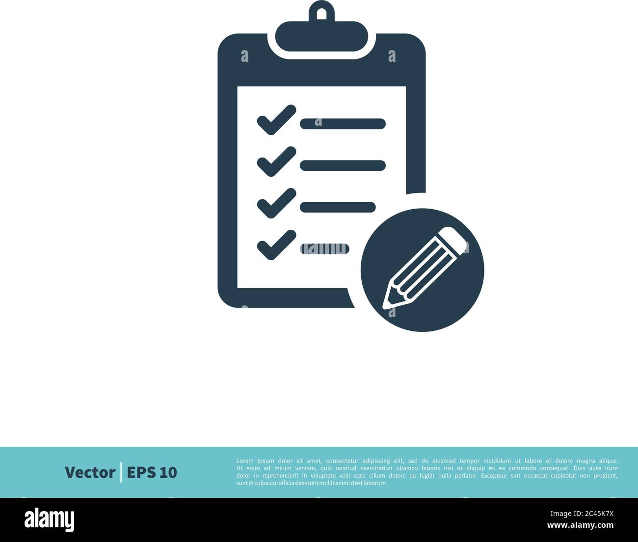 Clipboard Icon Vector Logo Template Illustration Design. Vector EPS 10 ...