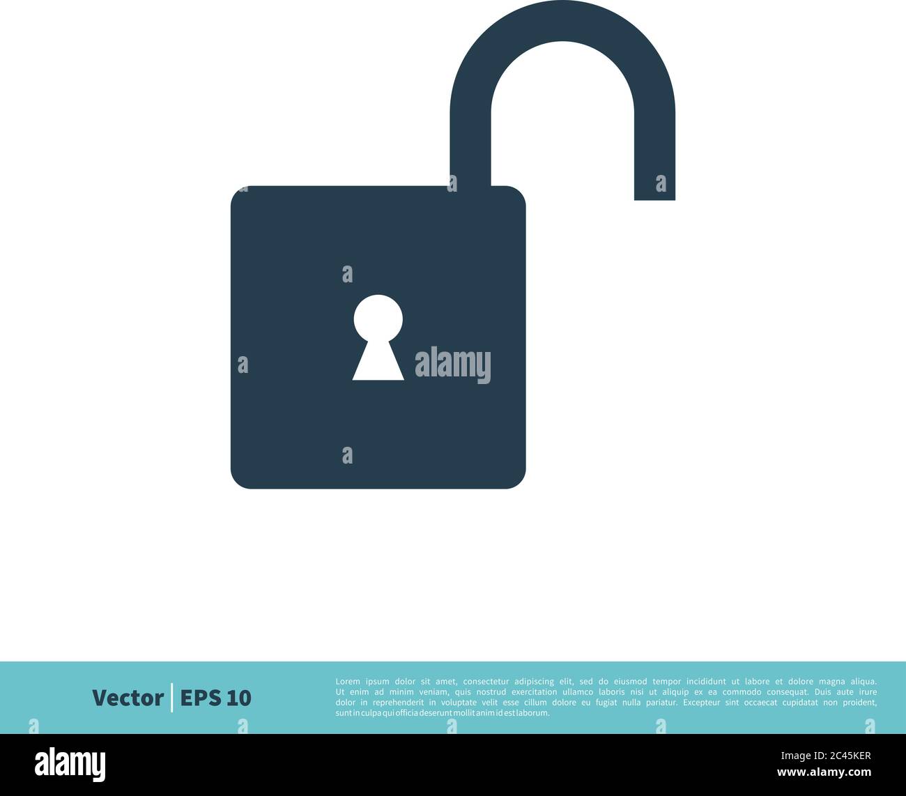 Padlock Icon Vector Logo Template Illustration Design. Vector EPS 10 ...