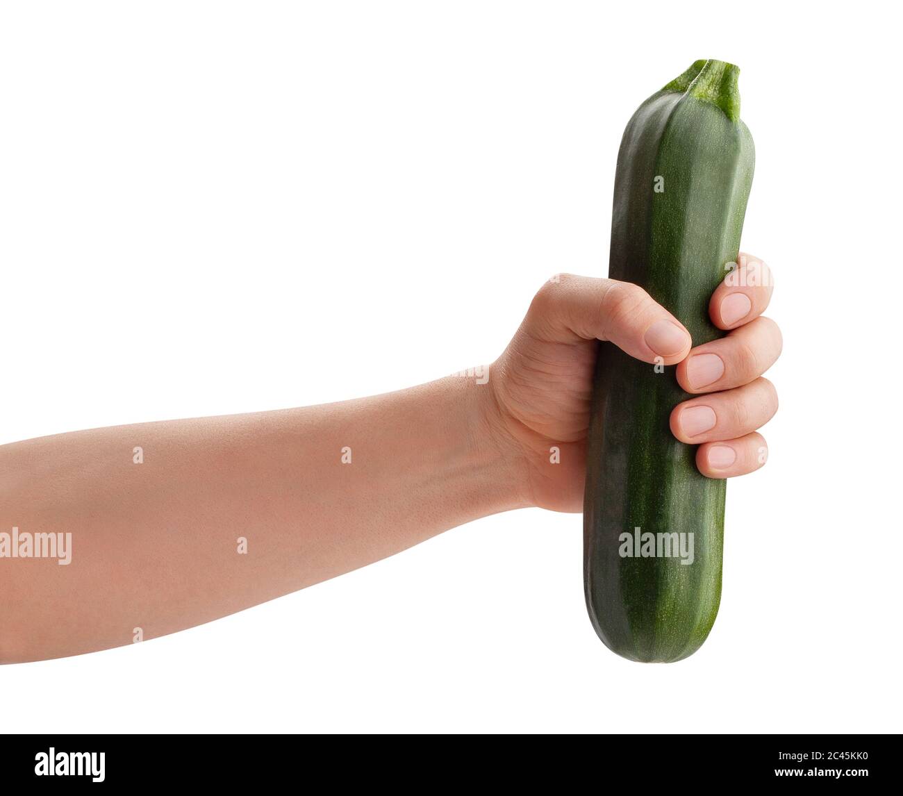 Courgette zucchini on white hi-res stock photography and images - Alamy