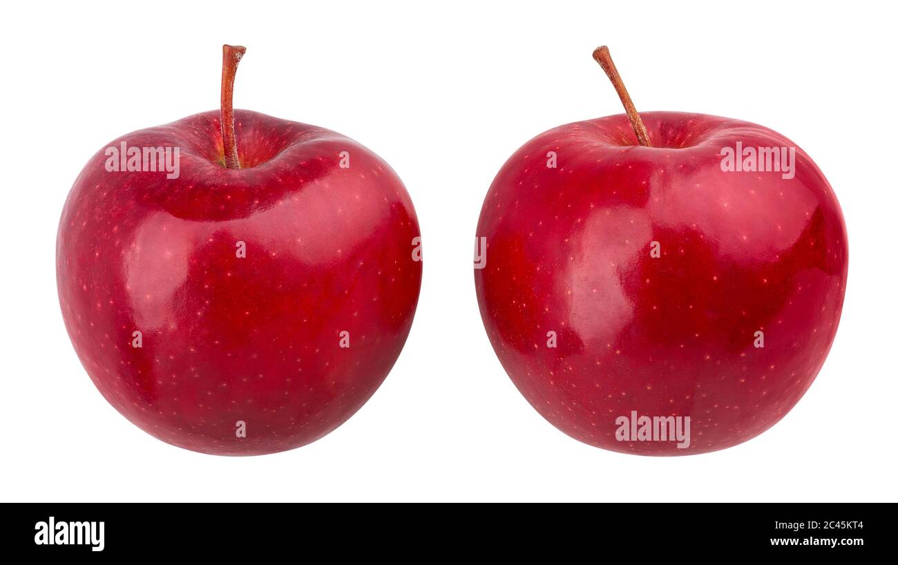 red apples path isolated on white Stock Photo - Alamy