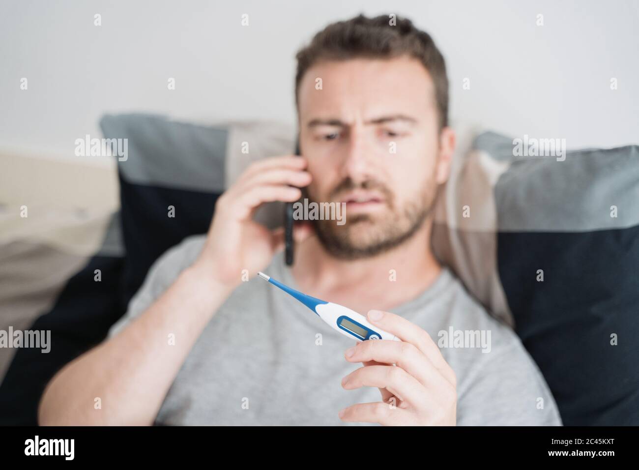 People sick phone hi-res stock photography and images - Alamy