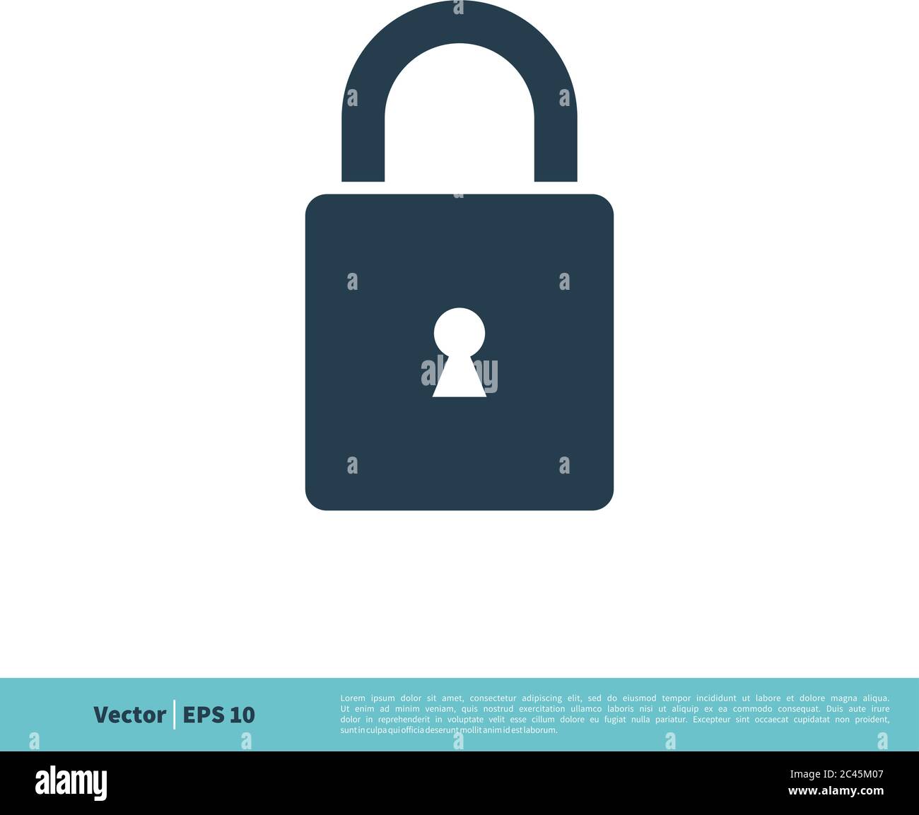 Padlock Icon Vector Logo Template Illustration Design. Vector EPS 10 ...
