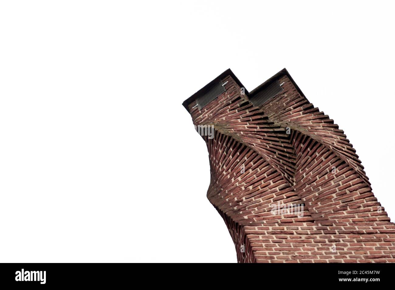 Twisted brick towers Stock Photo - Alamy