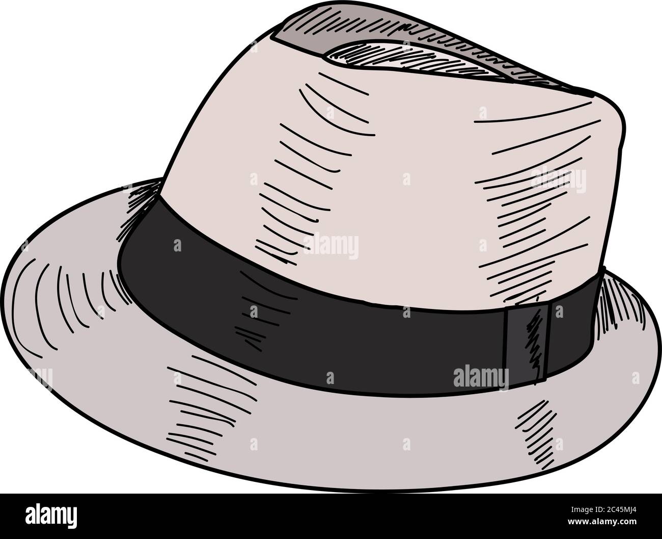 isolated, on a white background, men's hat Stock Vector Image & Art - Alamy