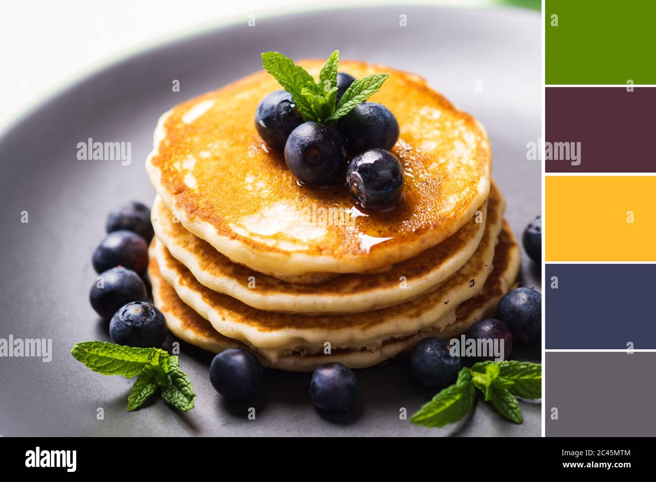 Home made pancakes. Color swatch Stock Photo - Alamy