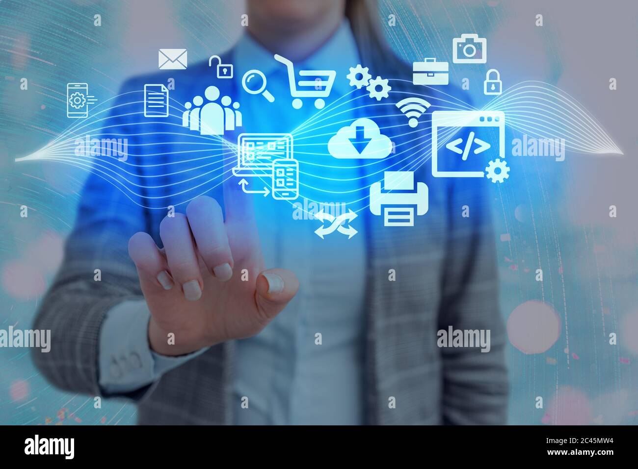 Information Digital Technology Network Connection Infographic Elements ...