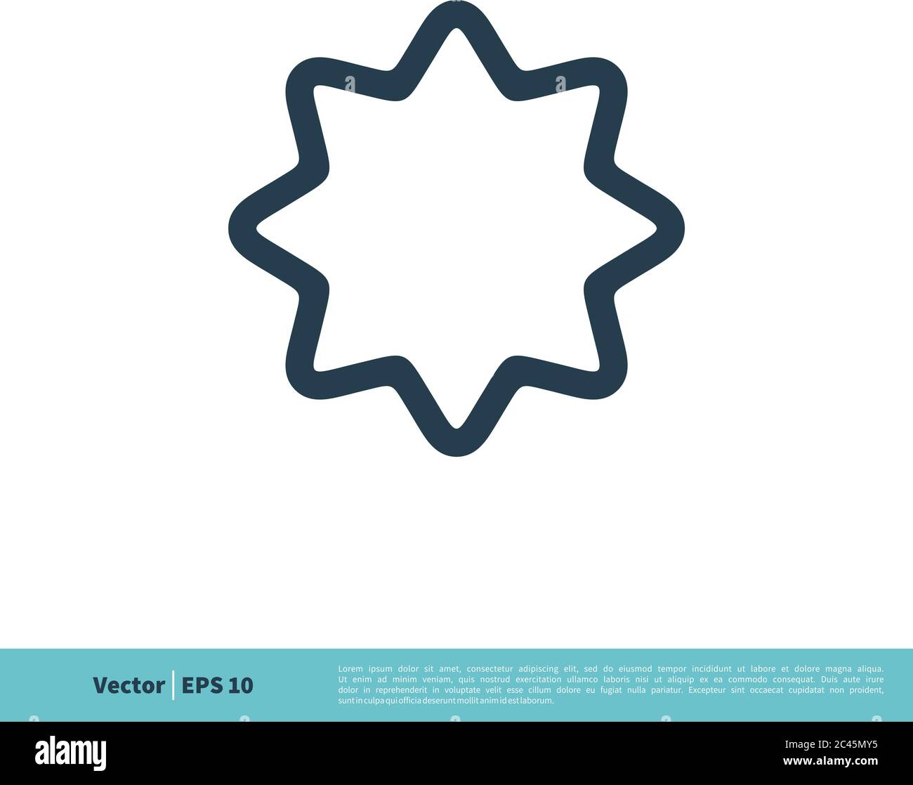 Line Star Icon Vector Logo Template Illustration Design. Vector EPS 10 ...