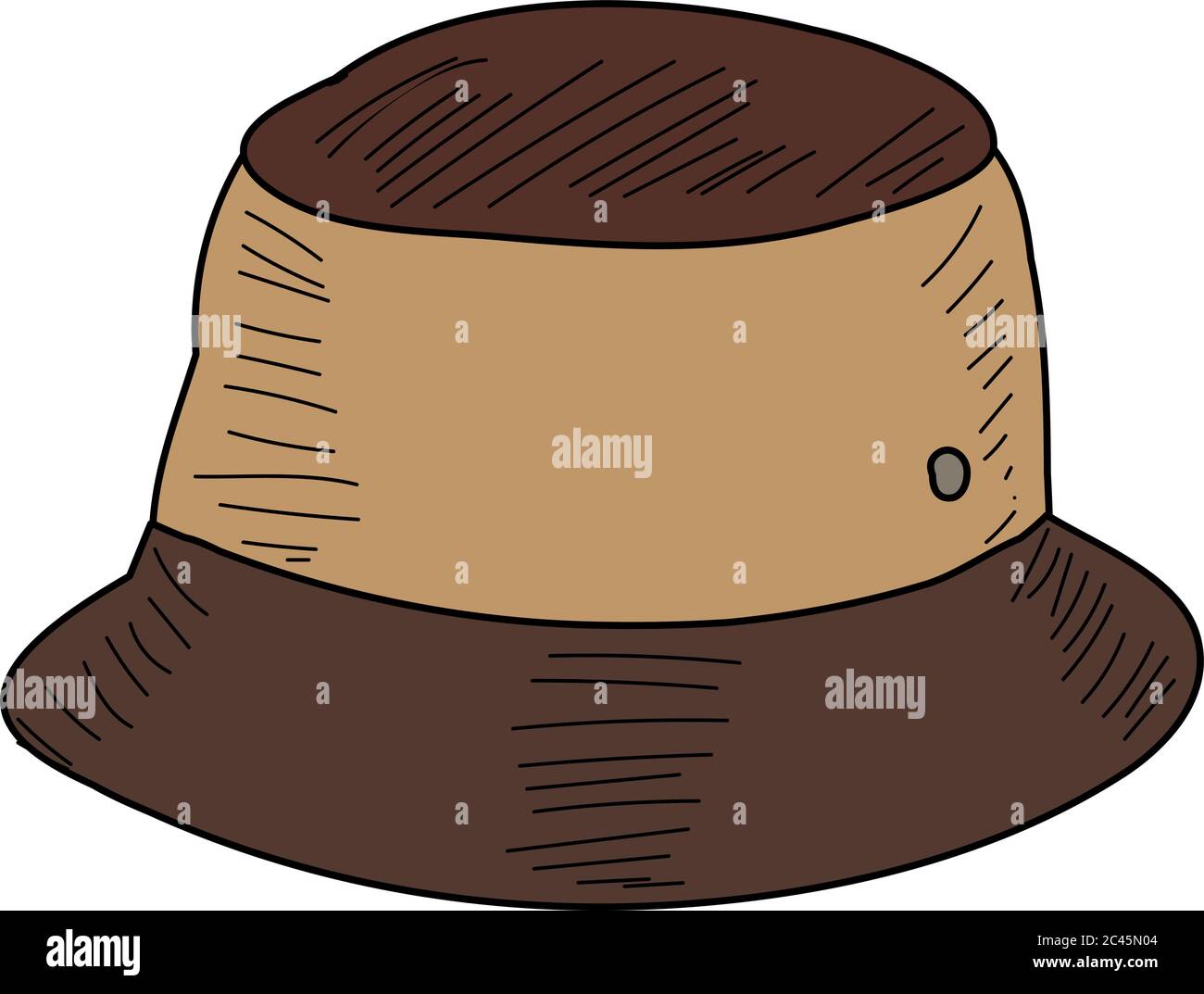 white background men's hat with brim, contour and lines Stock Vector ...