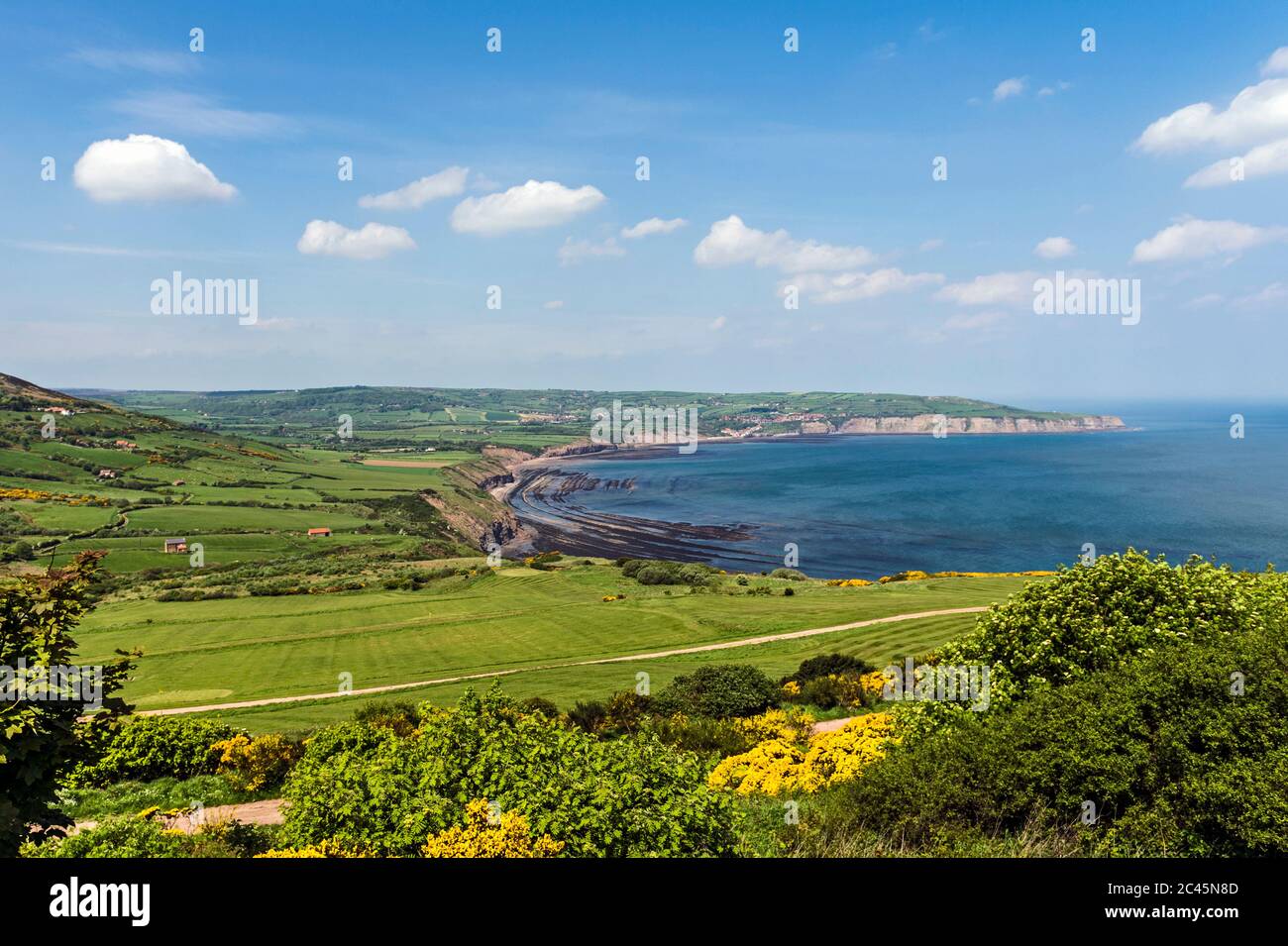 Ravenscar, Robin Hood's Bay, North York Moors National Park, England ...
