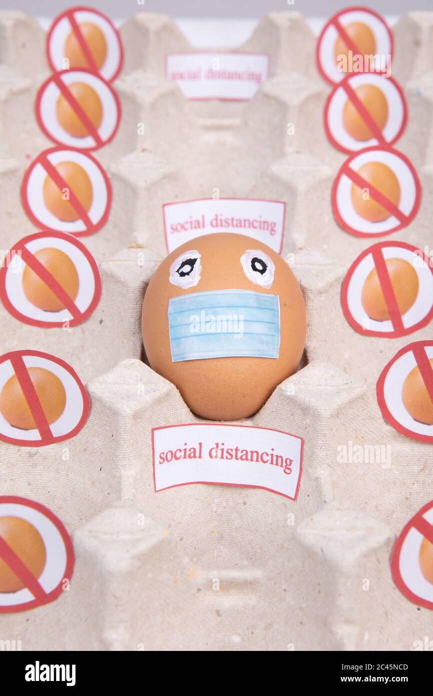 Photo work, still life social distancing.Reflect on the story in a ...