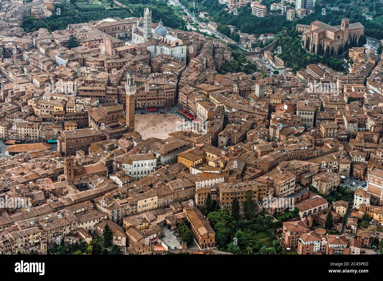 Birds eye view siena hi-res stock photography and images - Alamy