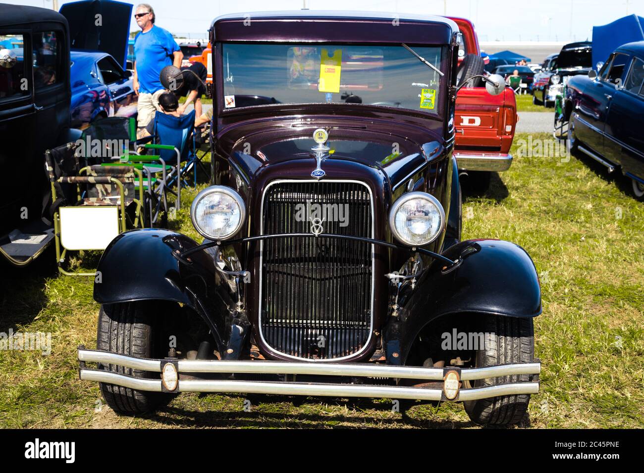 1932 Ford V8 Closed Cab Pickup at the Fall 2018 Daytona Turkey Run ...