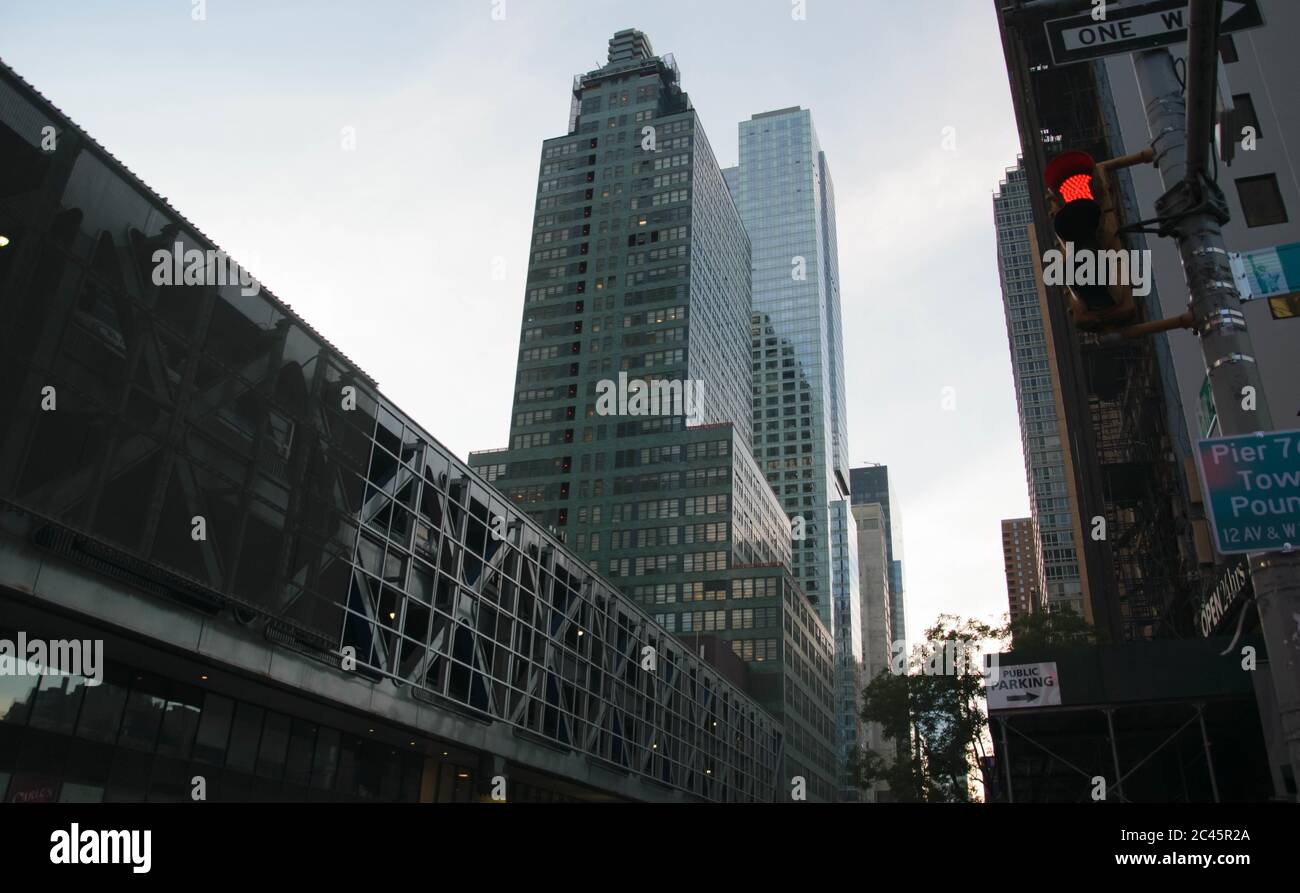 Low angle shot of McDonald's restaurant in New York, USA Stock Photo ...