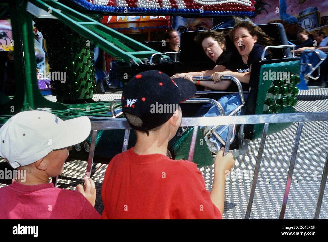 the Twister amusement ride at the Pleasure Beach, Great Yarmouth ...