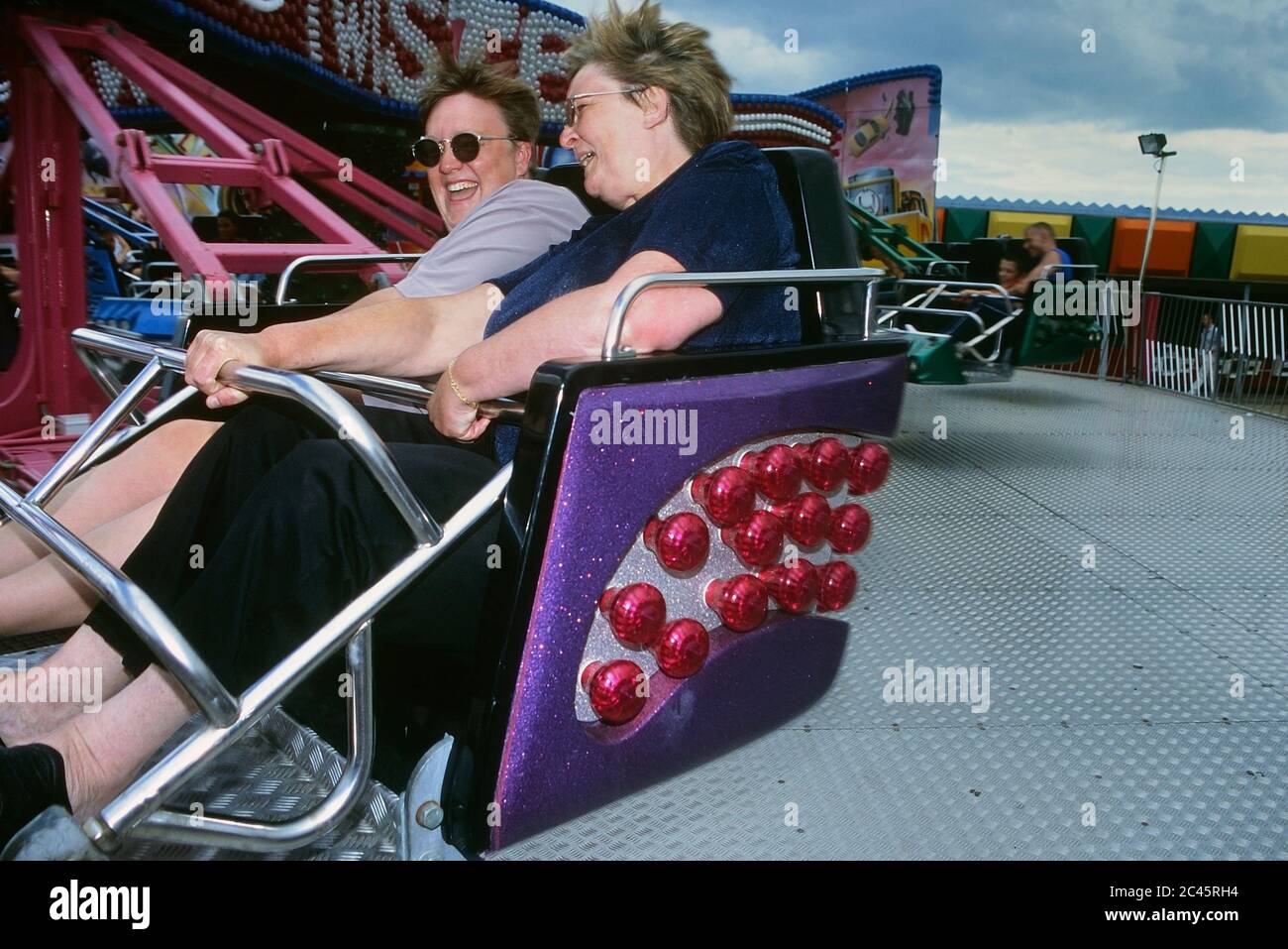 the Twister amusement ride at the Pleasure Beach, Great Yarmouth ...