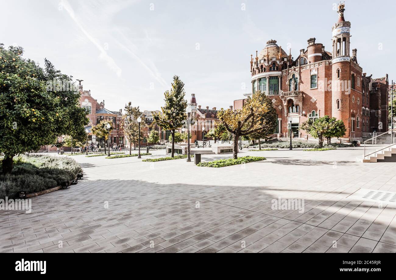Hospital de Sant Pau, Barcelona, Spain Stock Photo - Alamy