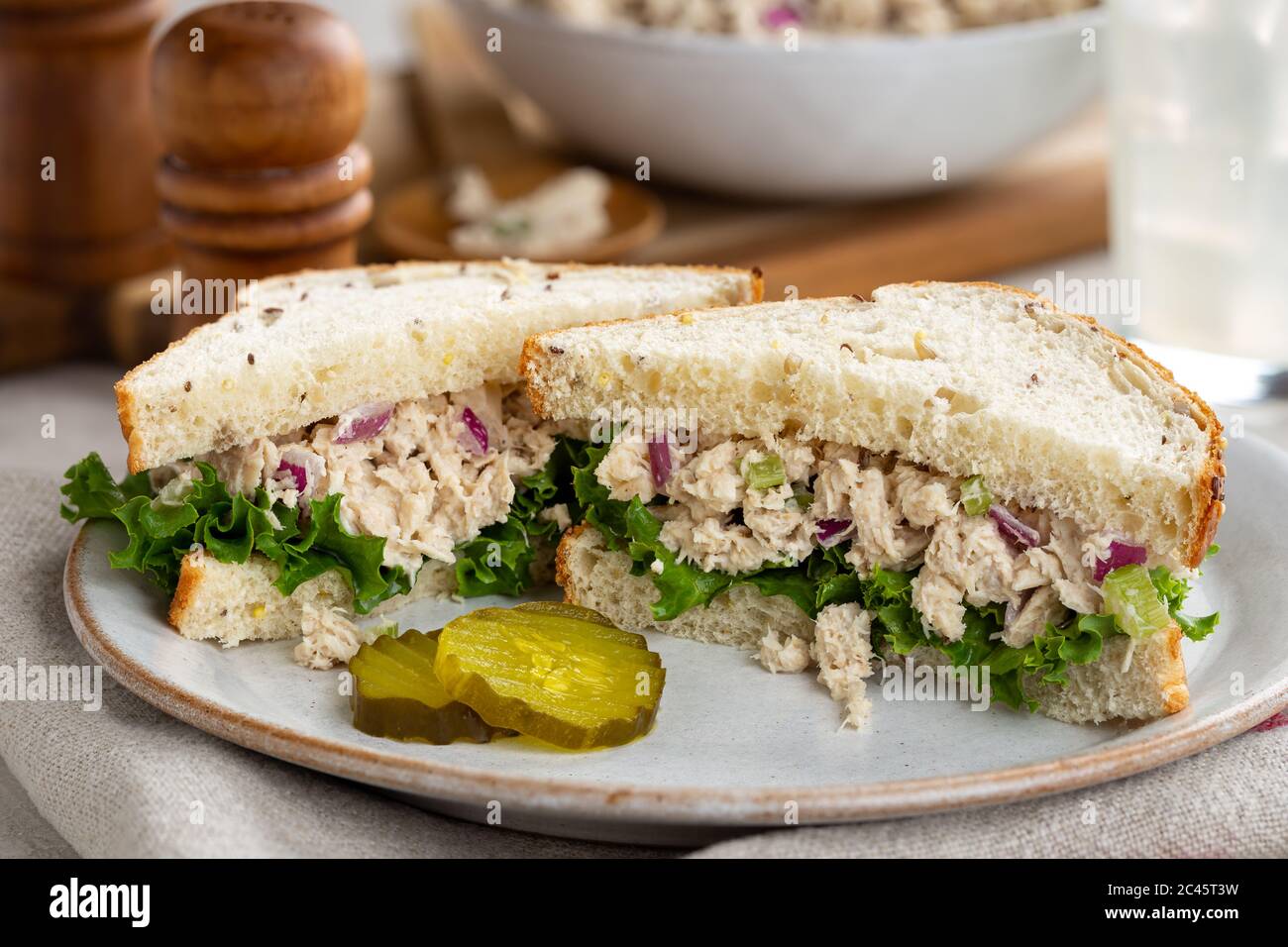 Tuna Fish Sandwich With Pickles