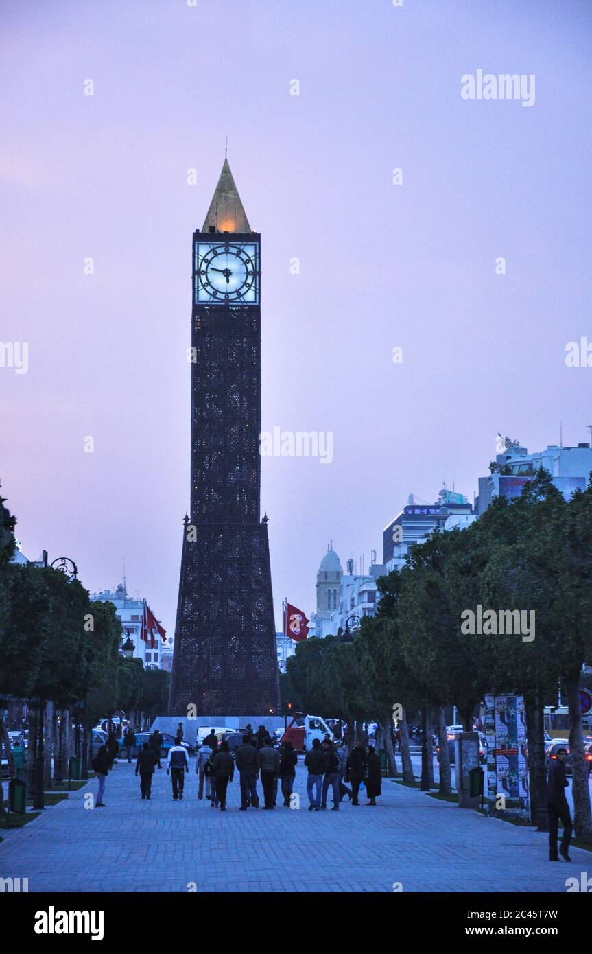 Tunis clock tower hi-res stock photography and images - Alamy