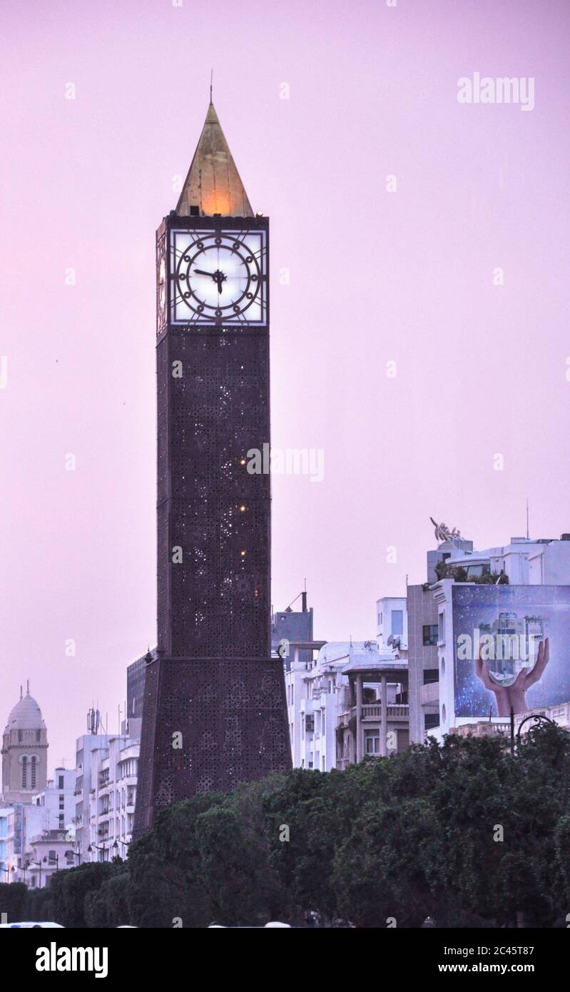 Clock tower tunis tunisia africa hi-res stock photography and images ...