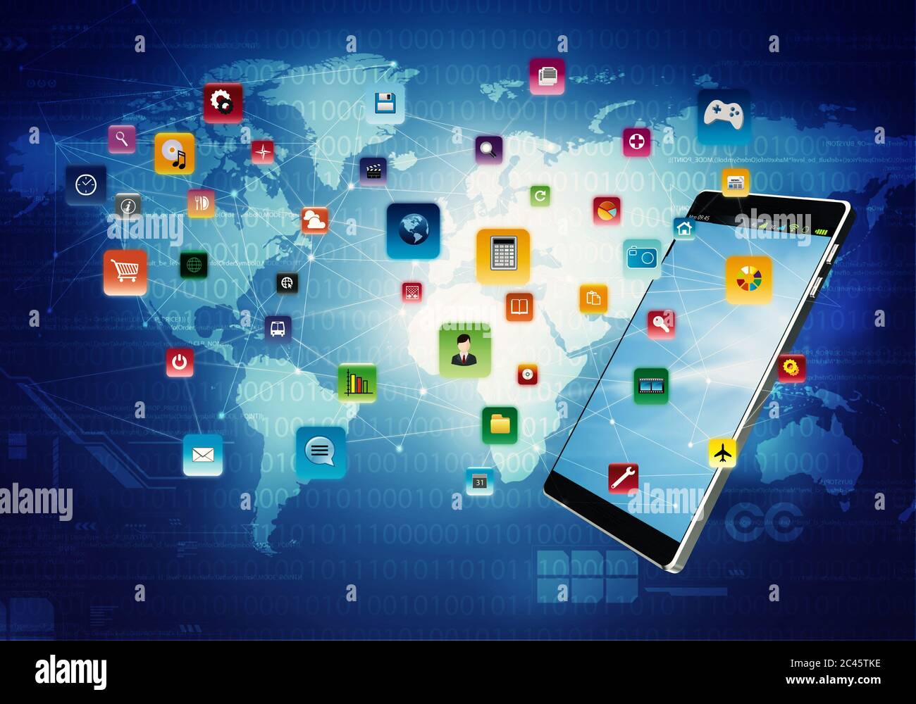 Smart Phone Application Stock Photo - Alamy