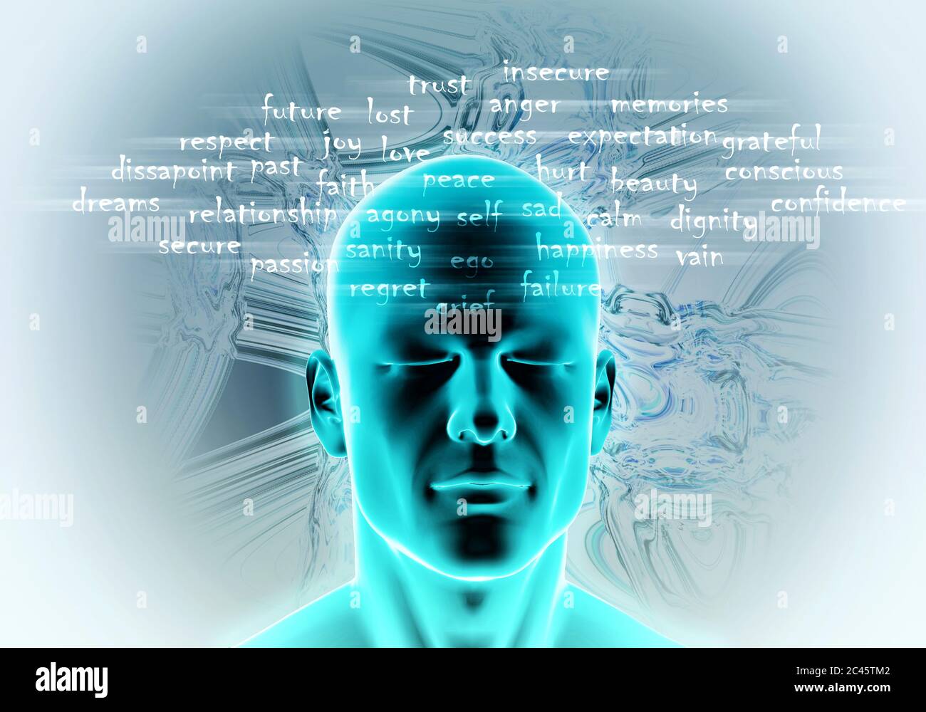 Conceptual image of human mind and emotion Stock Photo - Alamy