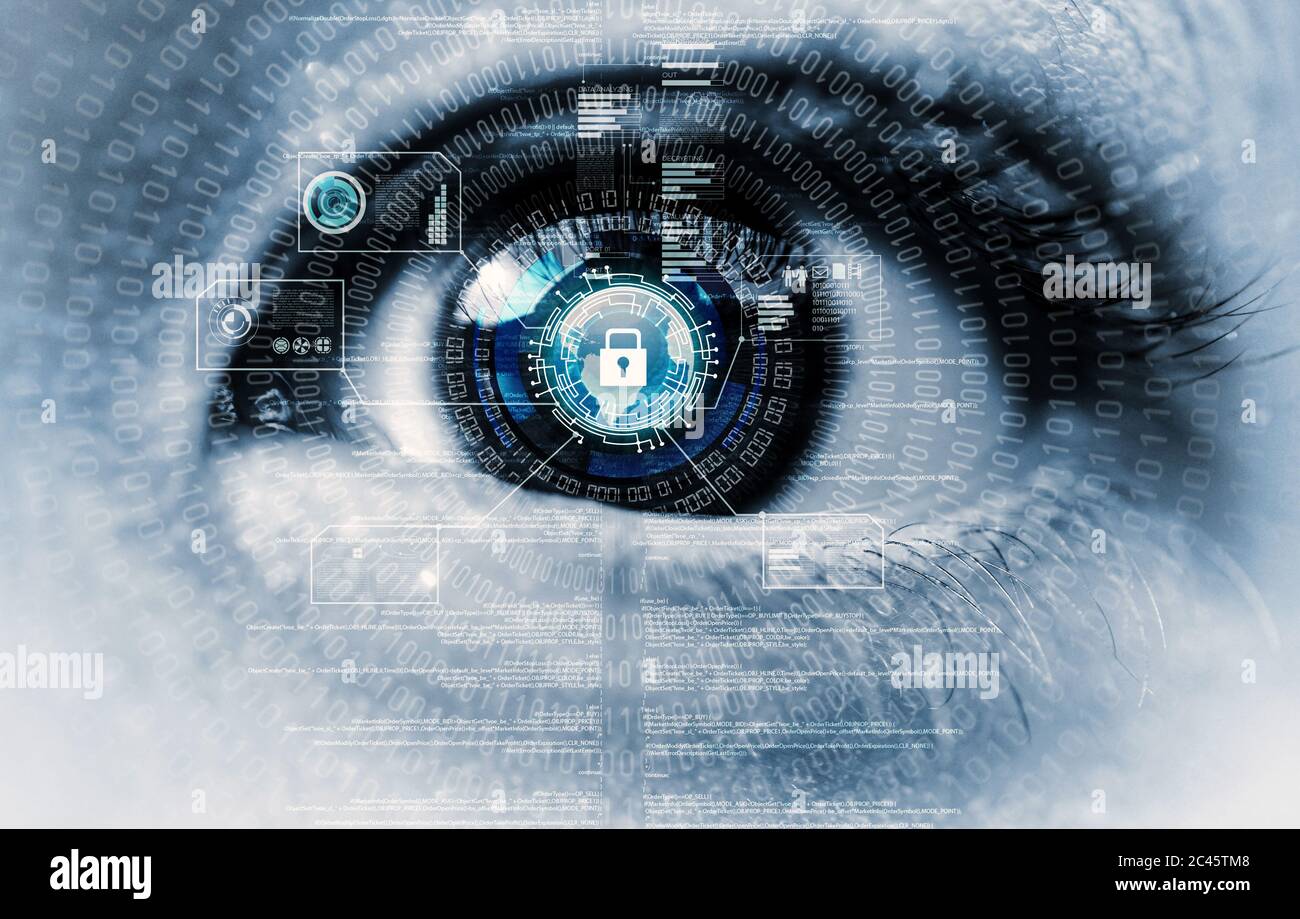 Cyber security eye surveillance hi-res stock photography and images - Alamy