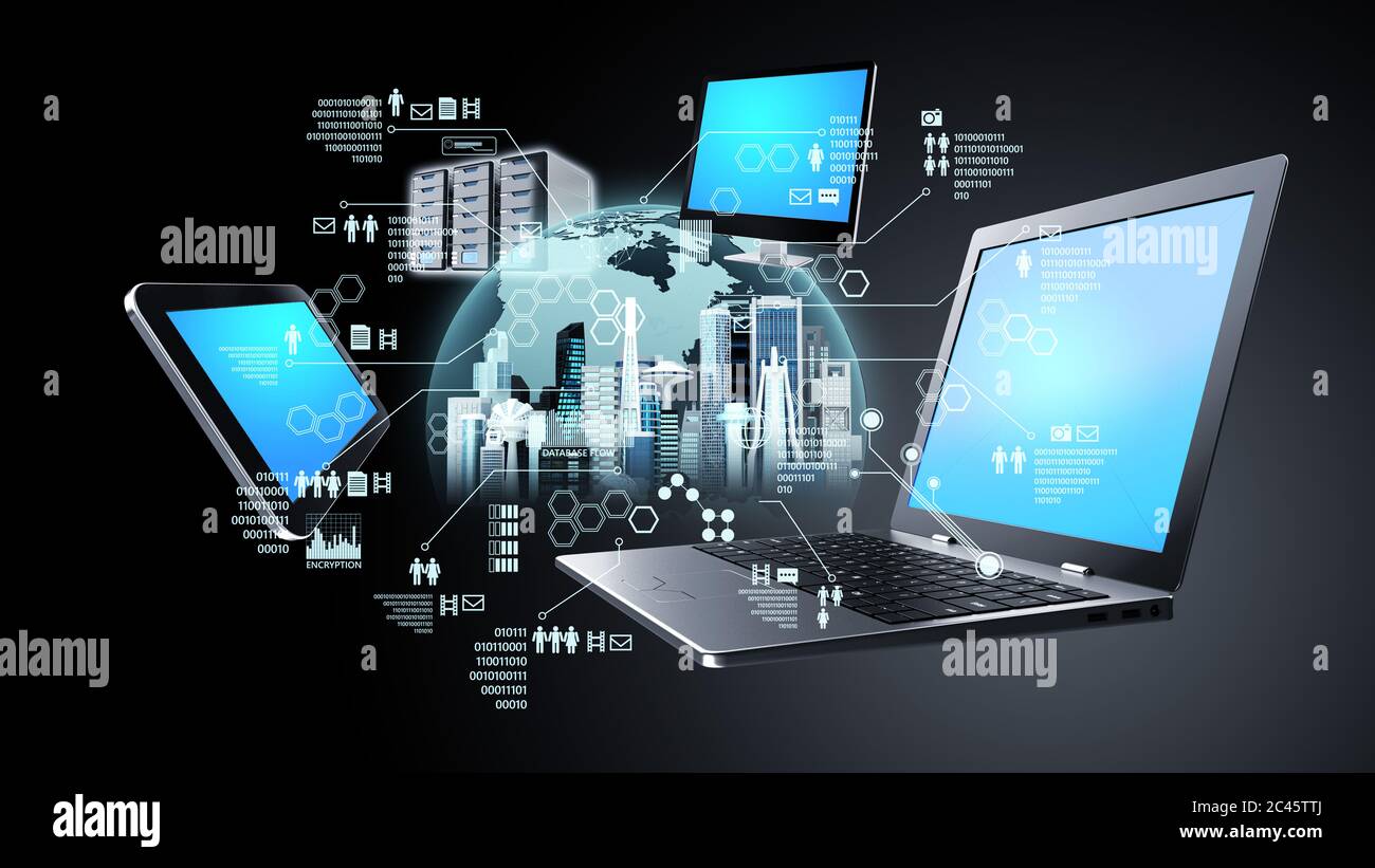 Internet information technology concept Stock Photo - Alamy