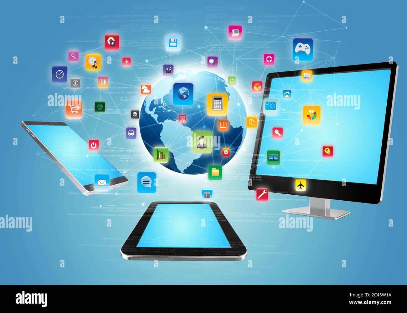 Internet Application Concept Stock Photo - Alamy
