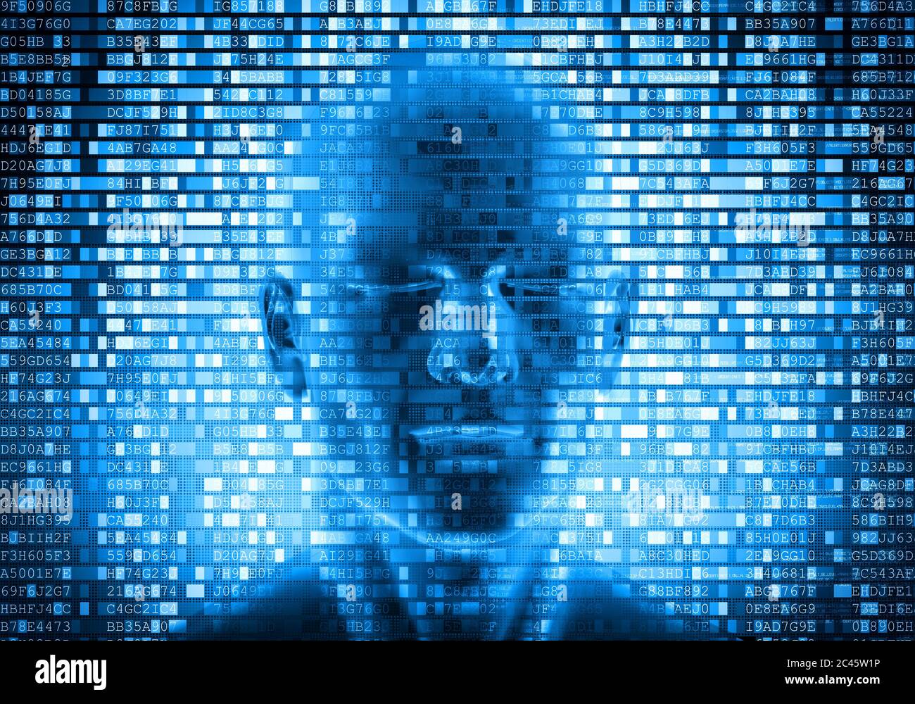 Electronic face hi-res stock photography and images - Alamy