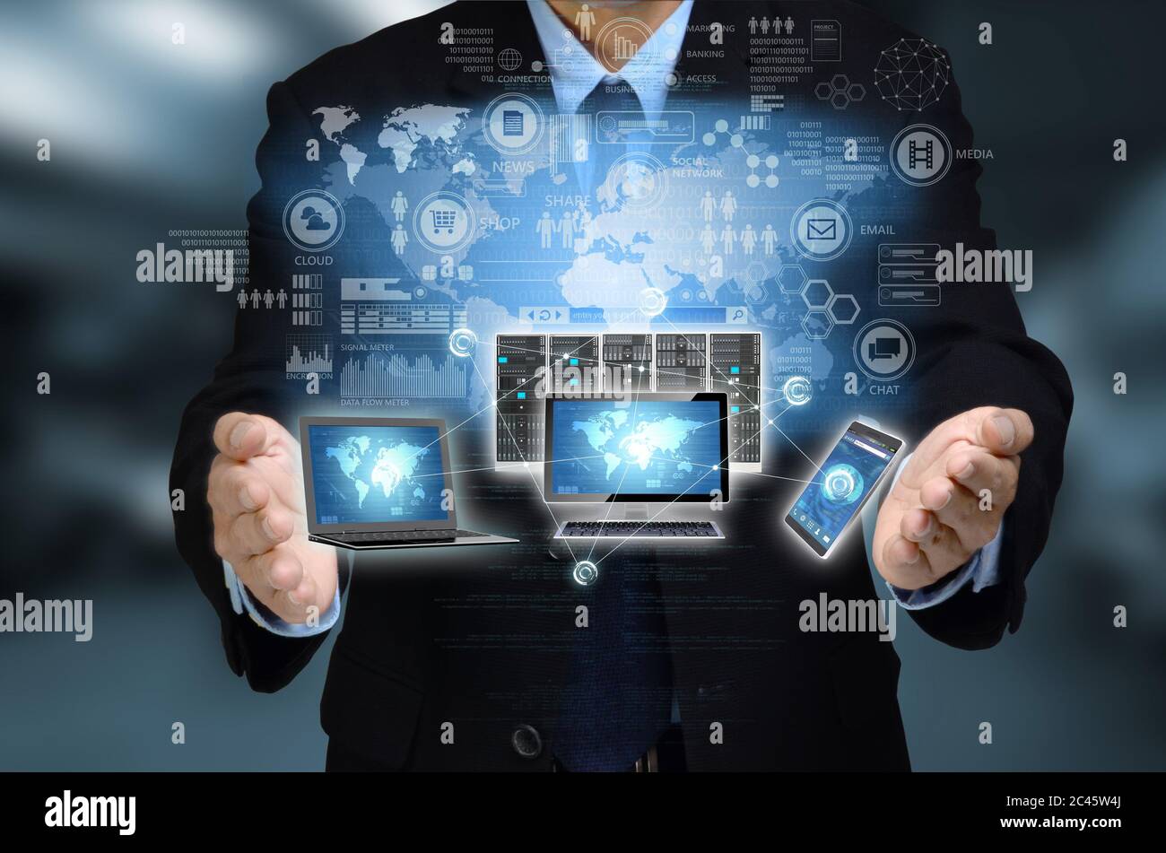 Internet technology Concept Stock Photo - Alamy