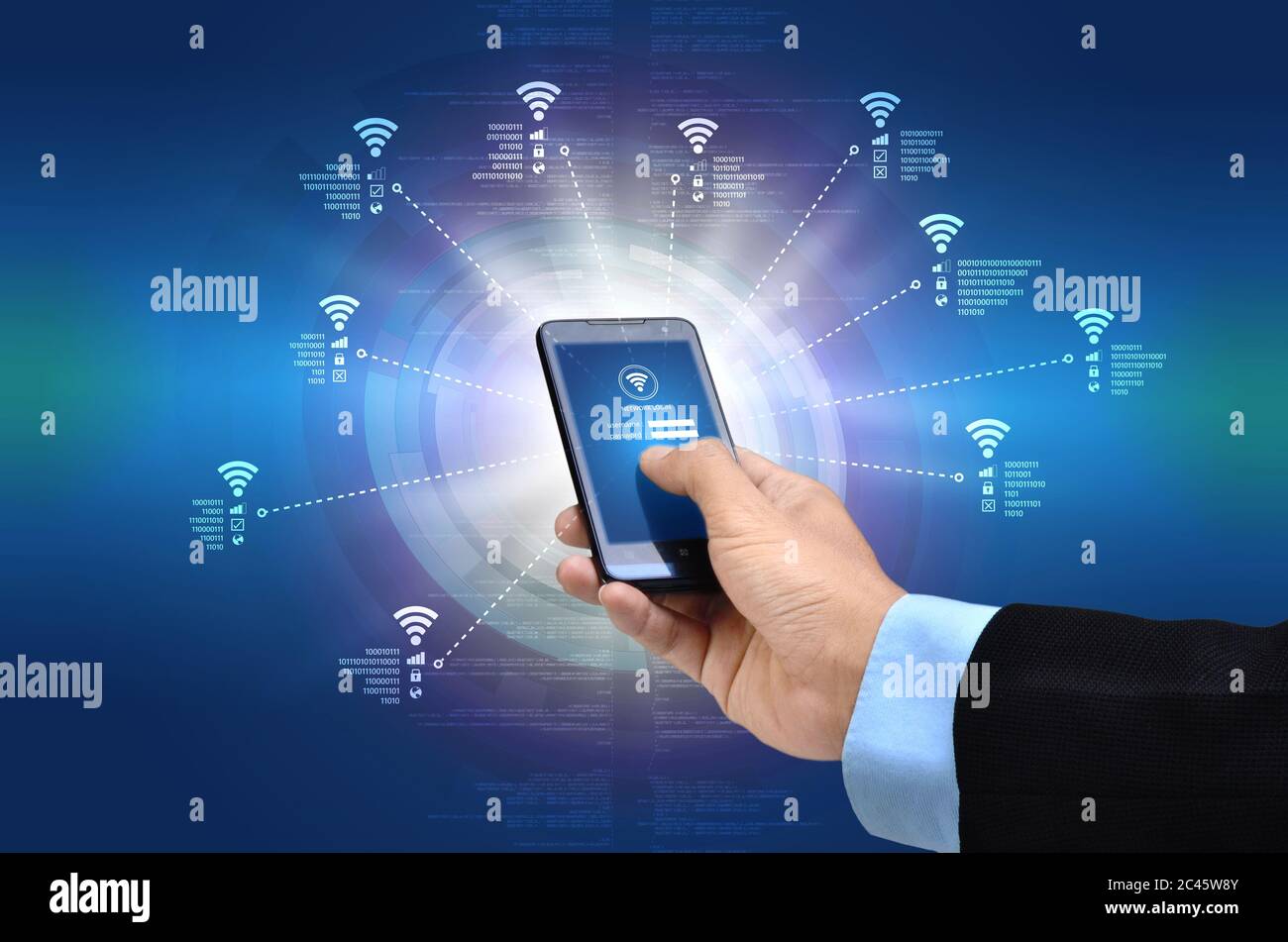 Message wifi hi-res stock photography and images - Alamy