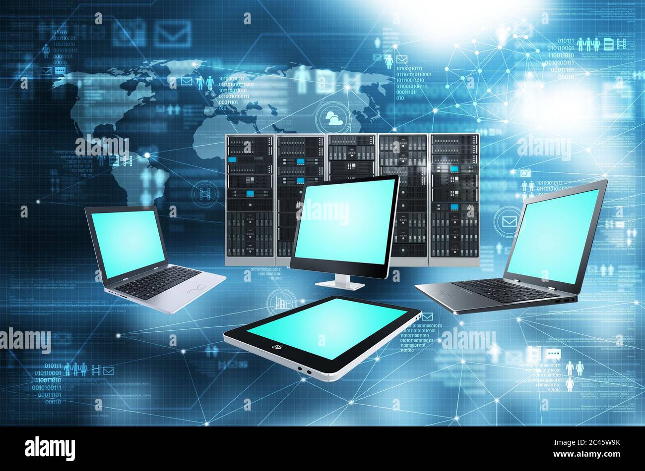 Internet information technology concept Stock Photo - Alamy