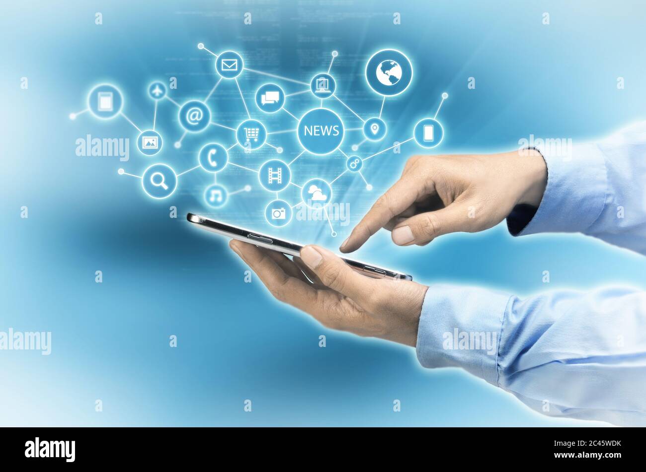 Internet on Smartphone Concept Stock Photo - Alamy