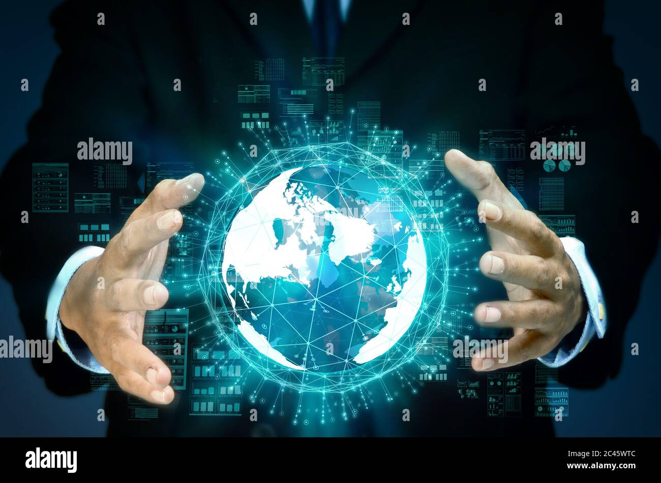 Internet big data concept Stock Photo - Alamy
