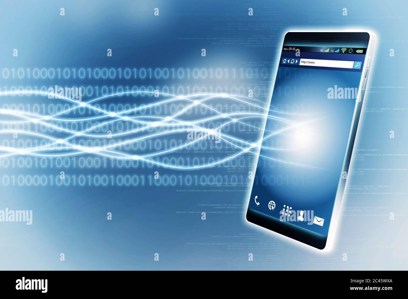 Broadband Internet Smart phone Stock Photo - Alamy