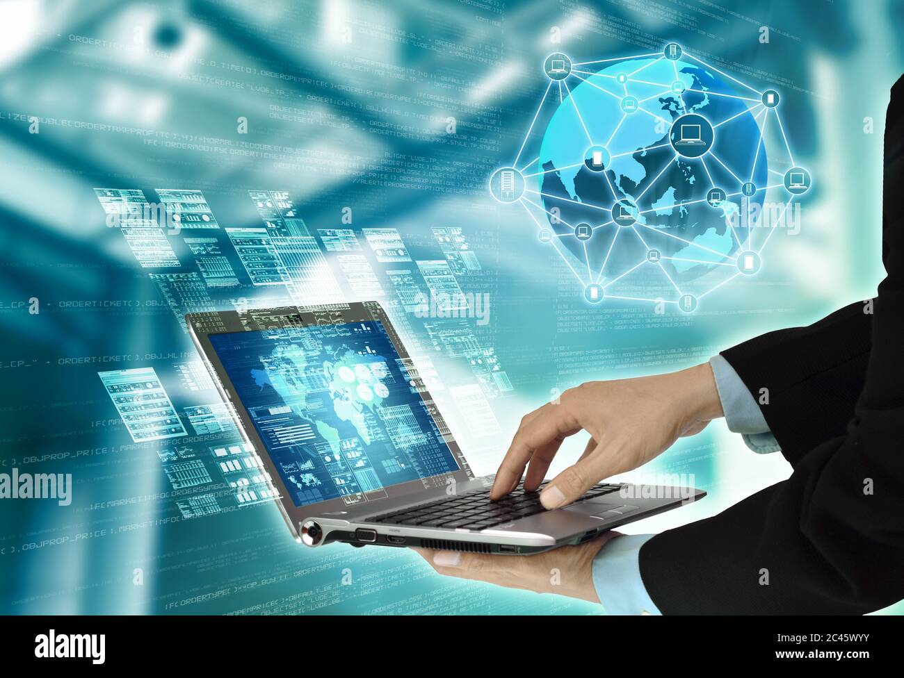 Internet Server Programming Technology Concept Stock Photo - Alamy